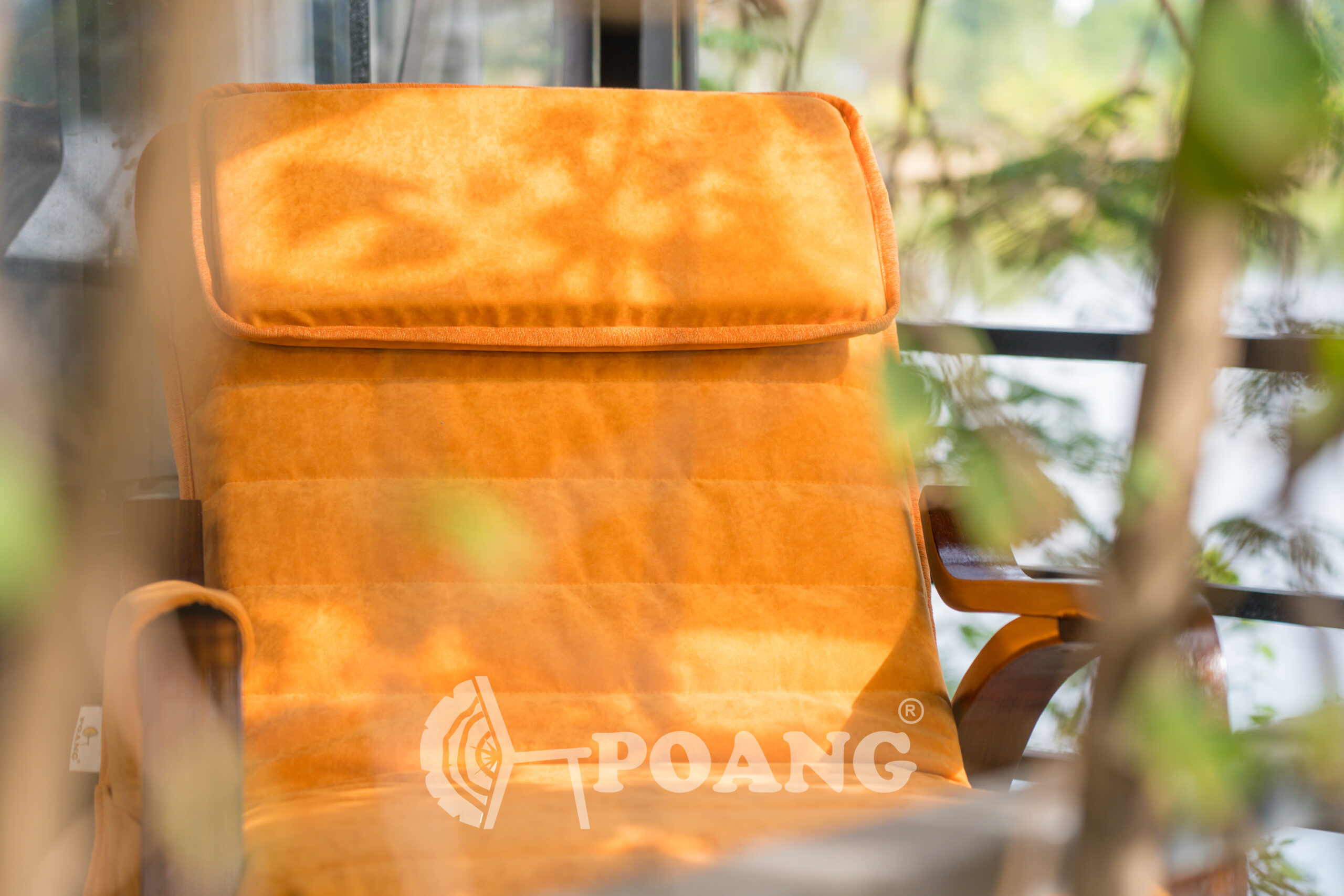 Ghế thư giãn | POANG ROCKING CHAIR | plywood óc chó | cam ...